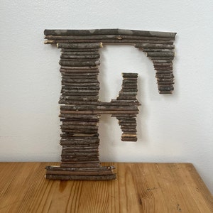 Woodland Monogram, Woodland Nursery Monogram, Twig Letter, Rustic ...