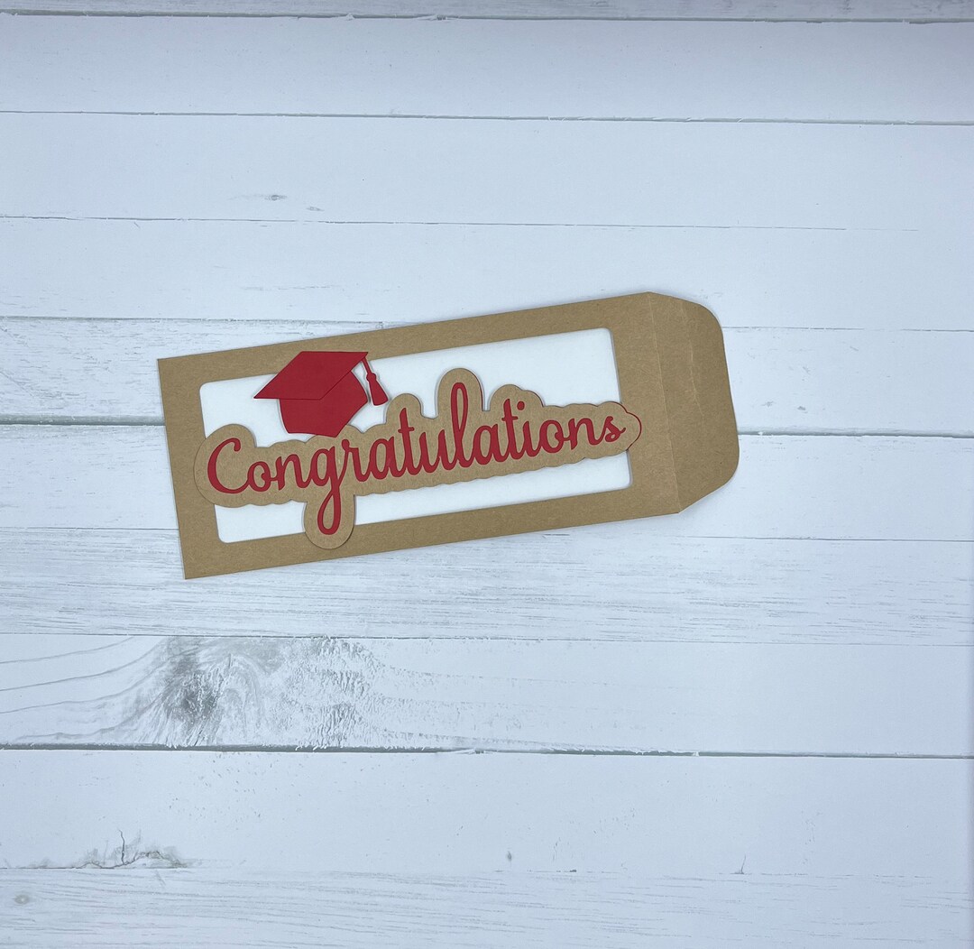 Grad Money Holder, Customizable Color, Graduation Gift, Personalize ...