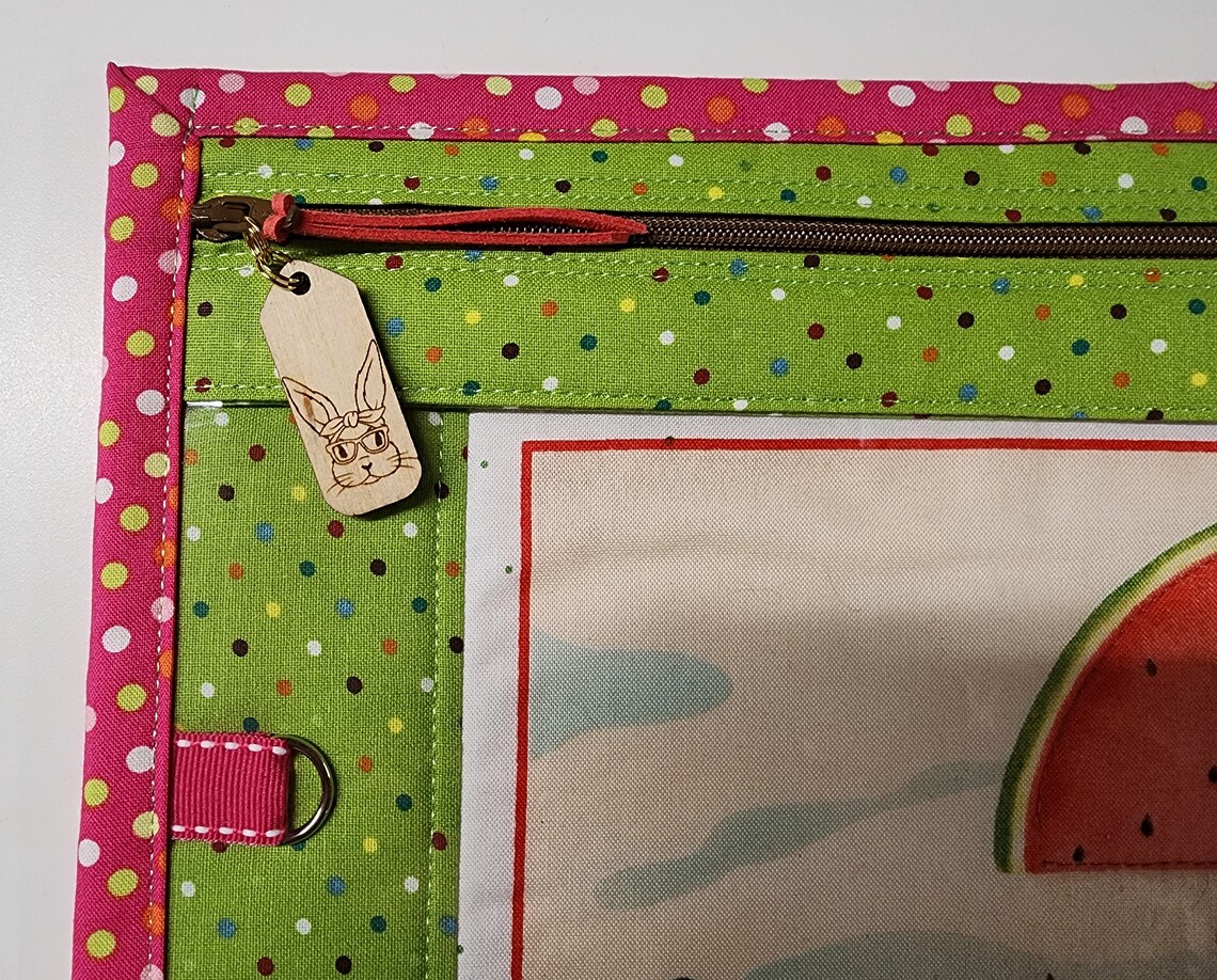 Cross Stitch Project Bag-vinyl Front Project Bag-embroidery Project Bag ...