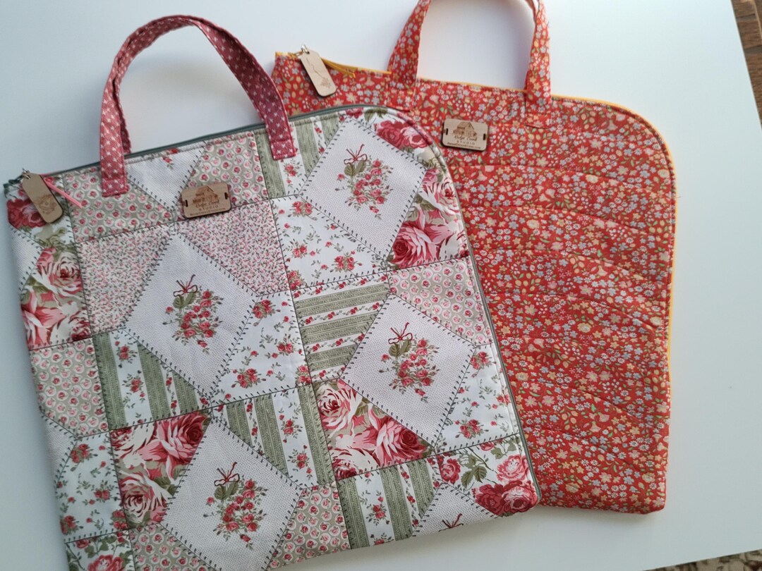 Q-snap and Scroll Frame Project Bag- Cross Stitch Project Bag- Q-snap ...