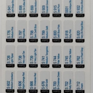 Floss Labels-dmc Cotton-dmc Light Effects-dmc Coloris-dmc Etoile-dmc ...