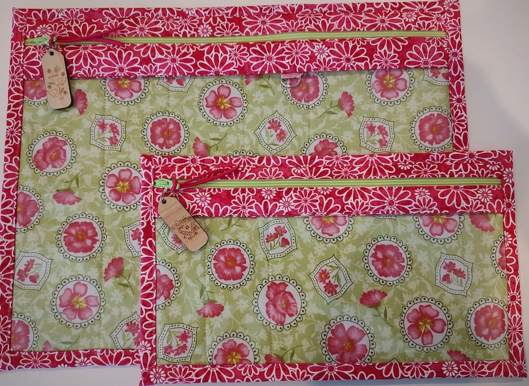 Cross Stitch Project Bag-cross Stitch-project Bag Organizer -vinyl Front Cross Stitch ...