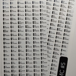 Floss Labels-dmc Cotton-dmc Light Effects-dmc Coloris-dmc Etoile-dmc ...