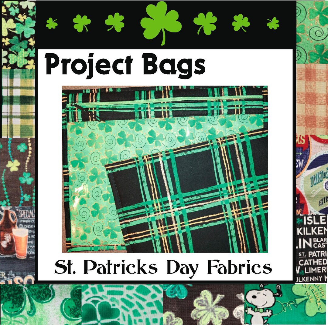 Stitch Project Bags-cross Stitch Project Bag Vinyl Front-needlepoint ...