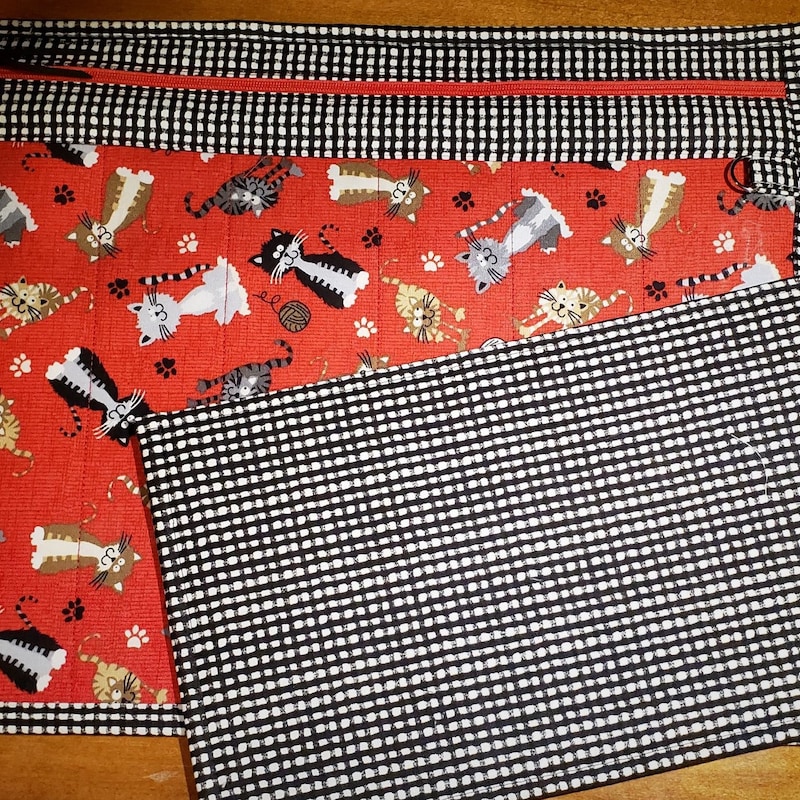 Cat Fabric Project Bag - Etsy