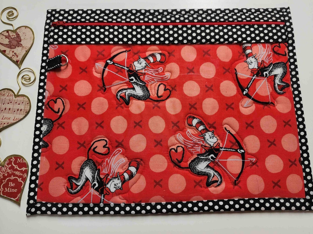 Cross Stitch Project Bag - Vinyl Front Project Bag - Embroidery Project ...