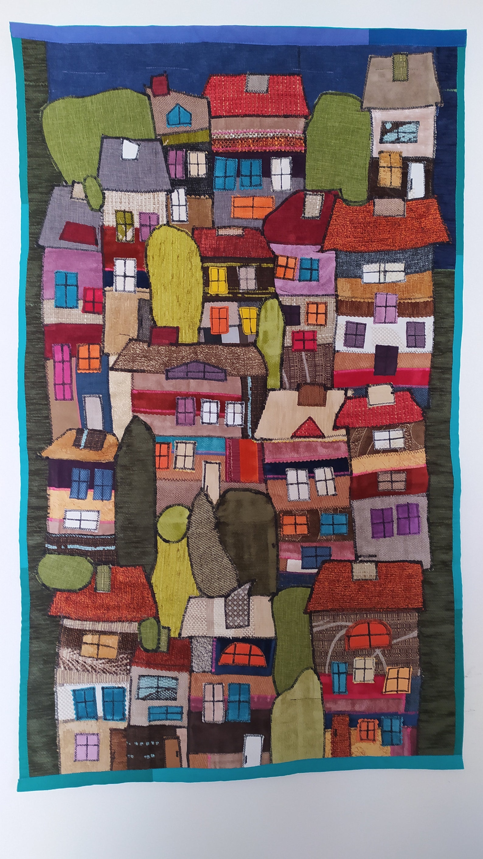 Textile Panel, Decoration for the Nursery, Wall Decoration, Patchwork ...