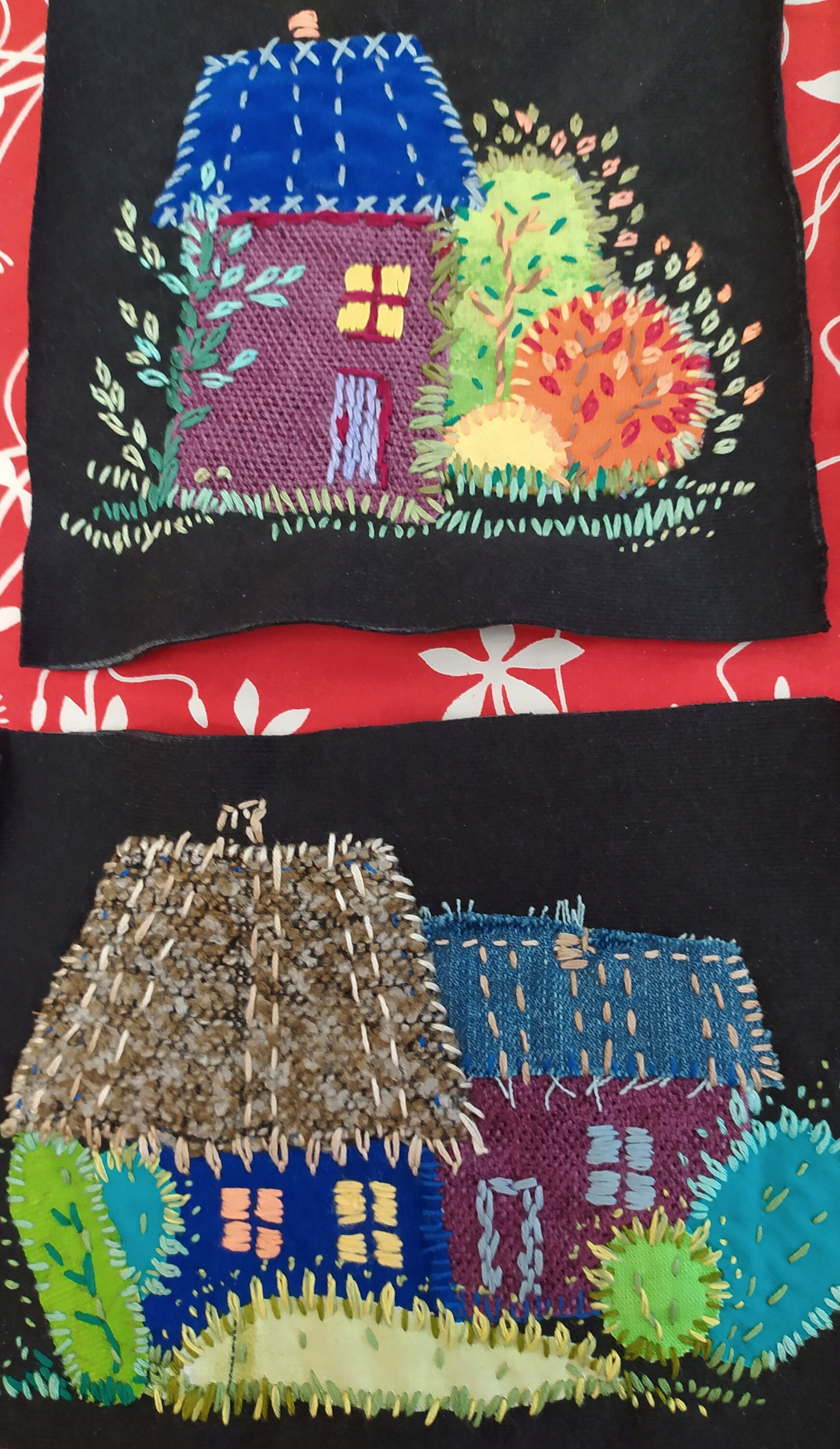 Patch Panel Fabric Piece Applique Embroidery Applique Hand Embroidery ...