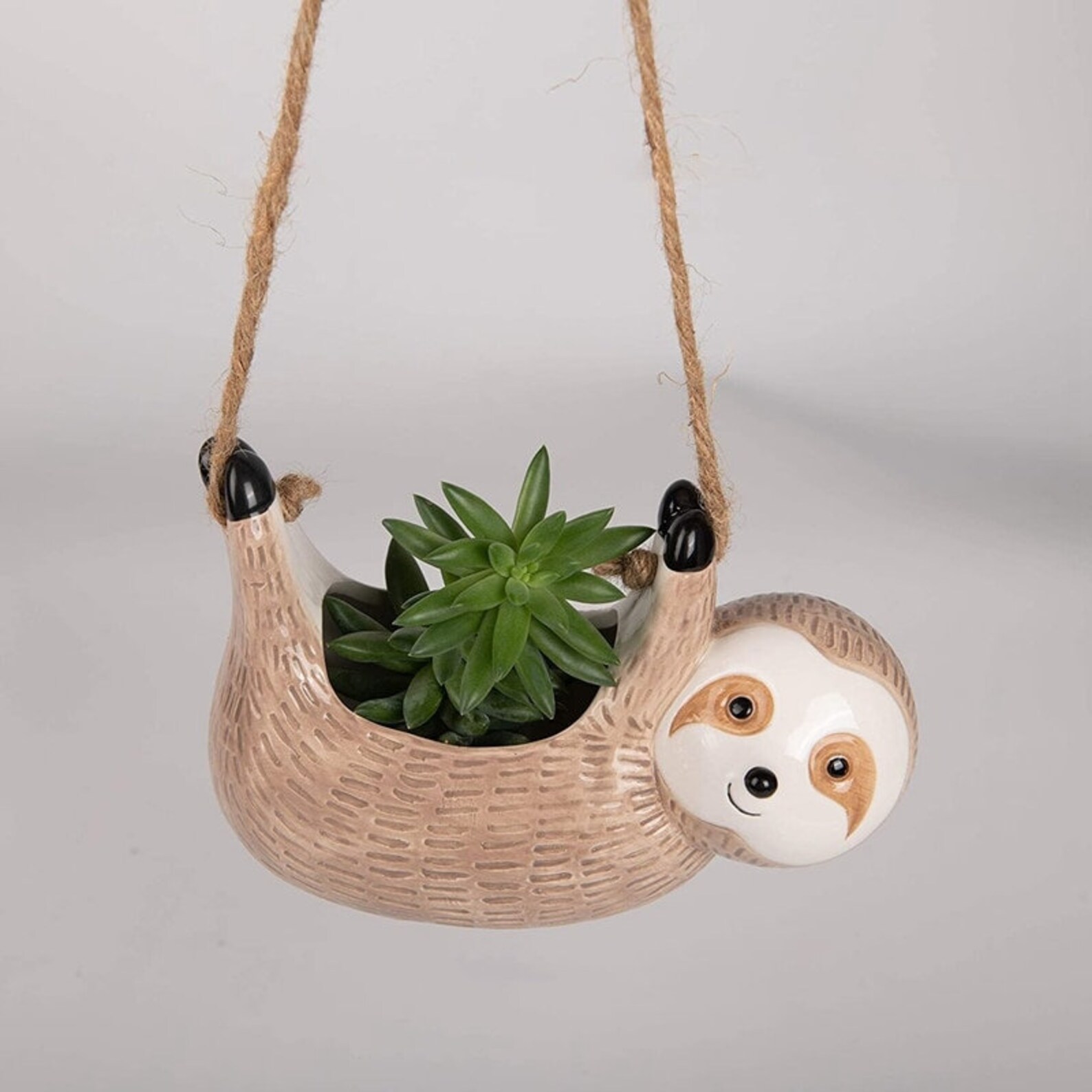 Sloth Hanging Planter Sloth Planter Ceramic Animal Planter - Etsy UK