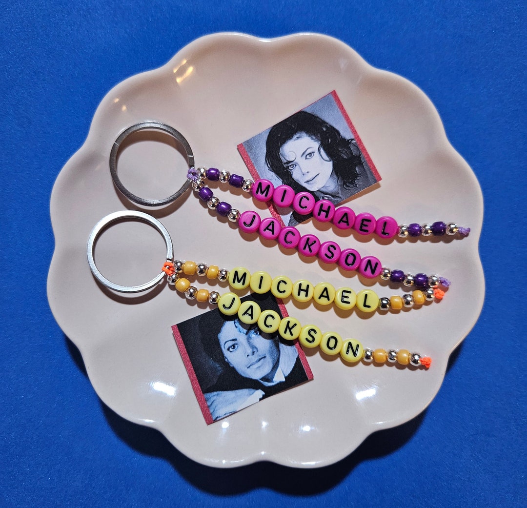 Michael Jackson: Double Ended Pendant Keychain. - Etsy