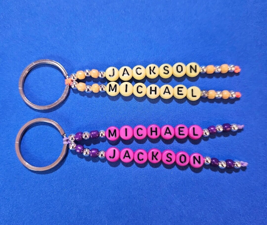 Michael Jackson: Double-ended Pendant Keychain. - Etsy
