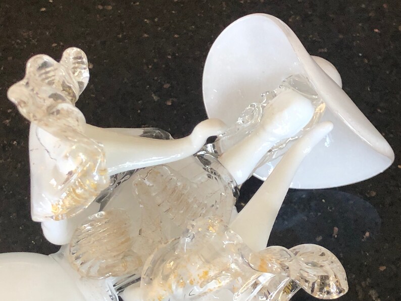 Rare Vintage Murano Glass Dancing lady in White | Etsy