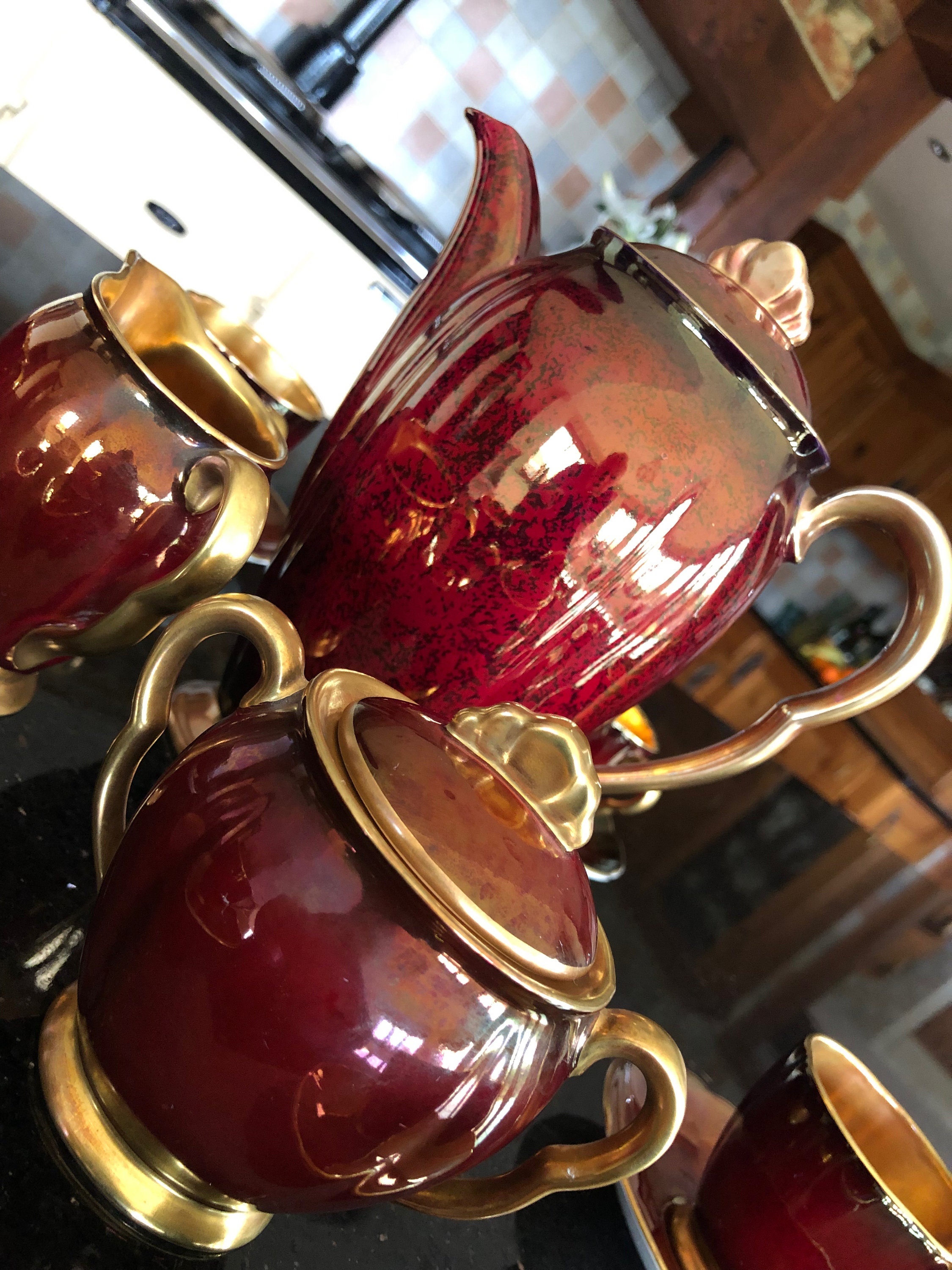 Carlton Ware Coffee set - Rouge Royale - Vintage - Etsy UK