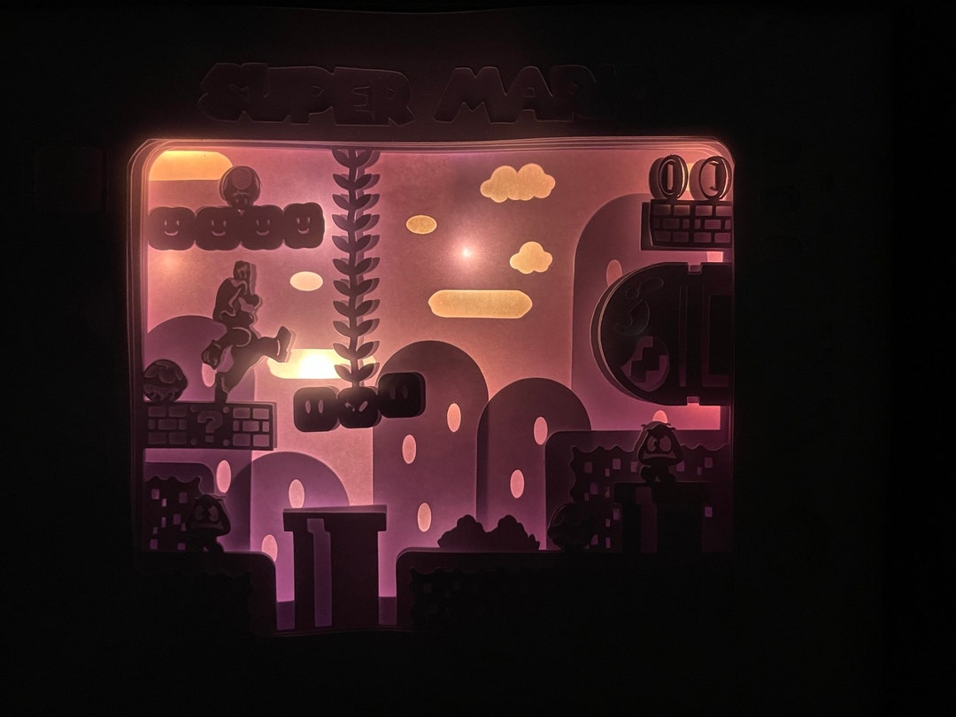 Lightbox File Mario BROSS SVG, PNG... to Cut (in French) - Etsy