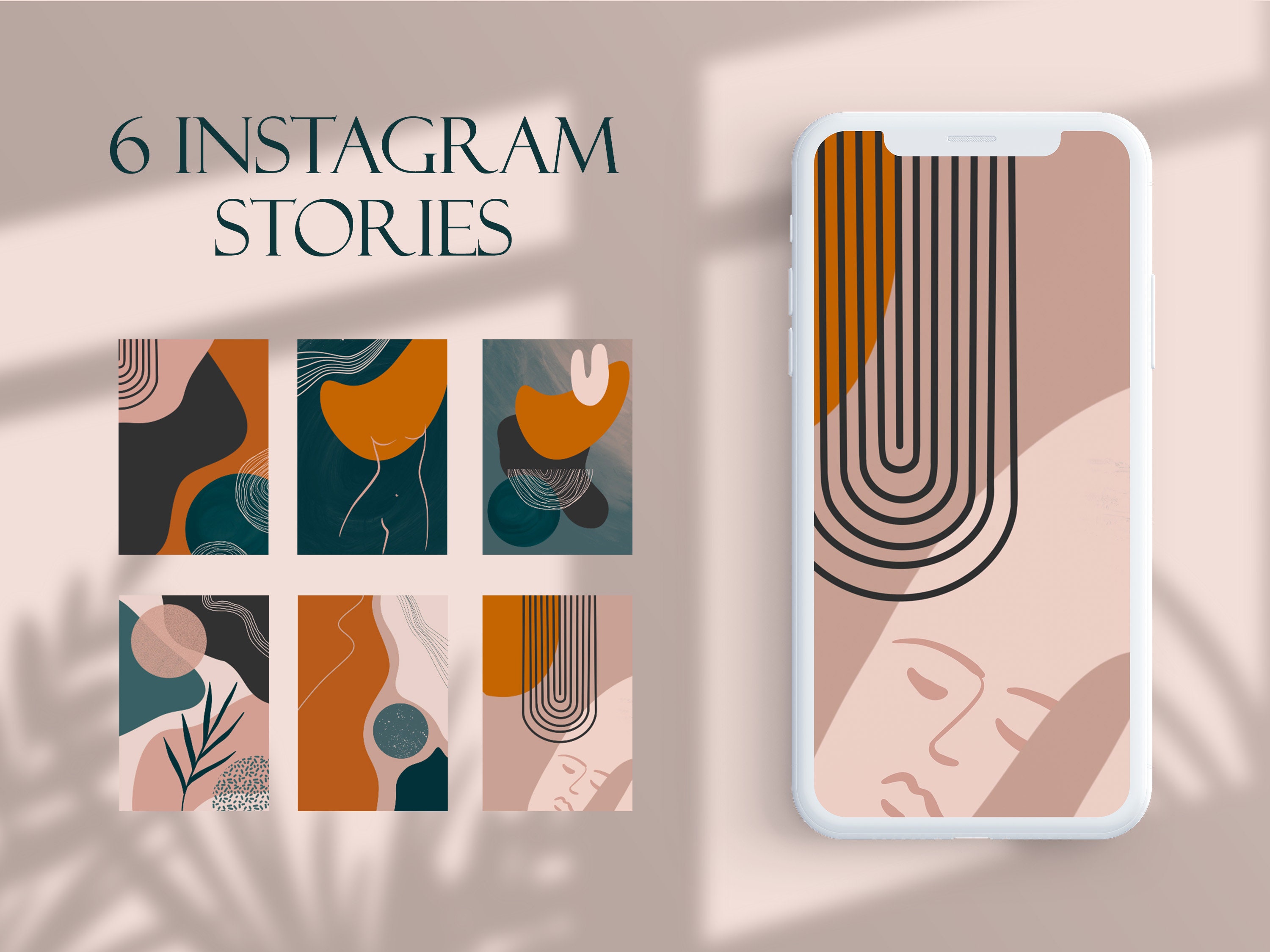 100 Modern Abstract Elements, Abstract PNG Shapes, Instagram Templates ...