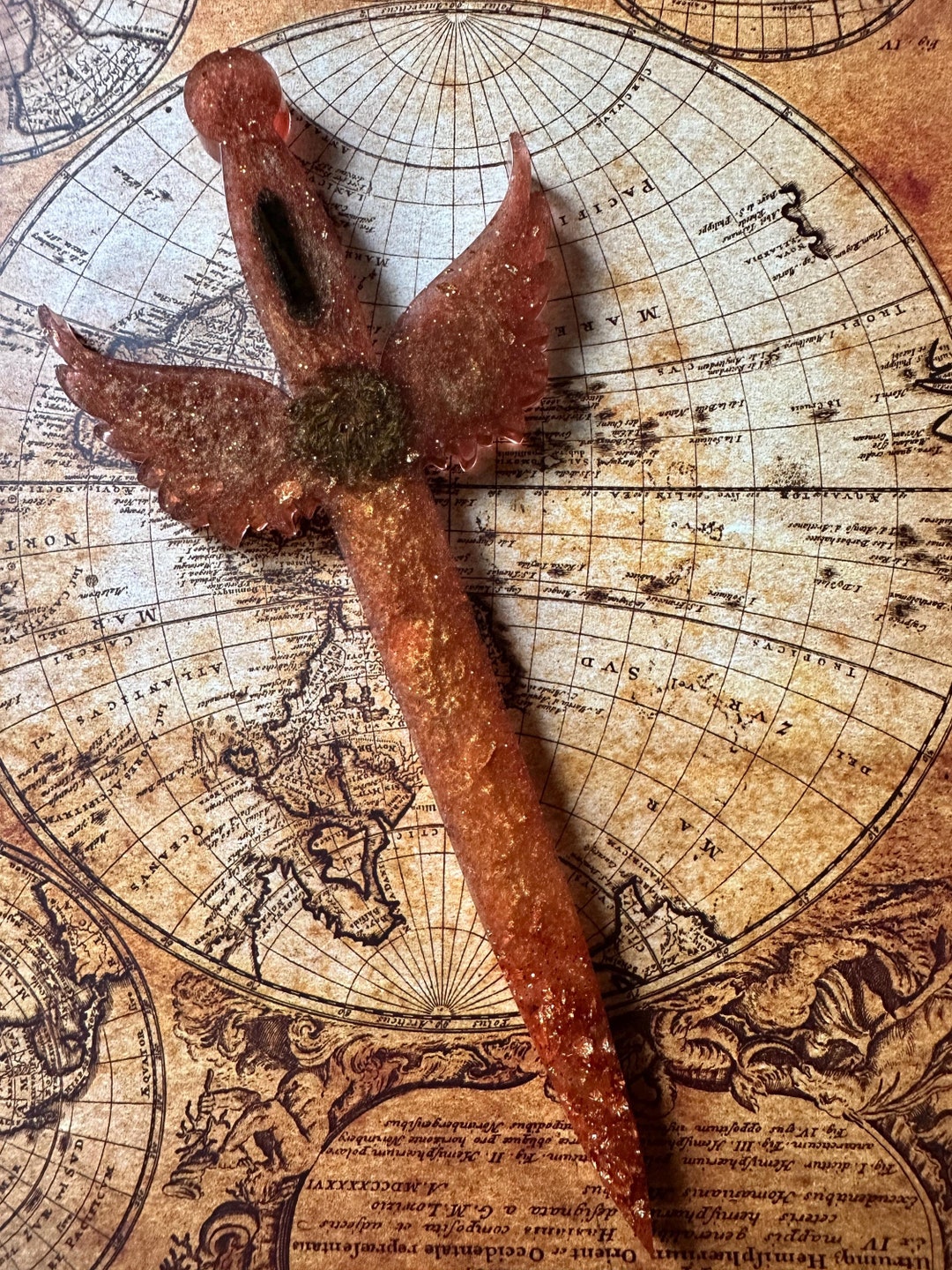 HOTD the Bronze Fury Vermithor Chrysanthemum and Tigers Eye Resin ...