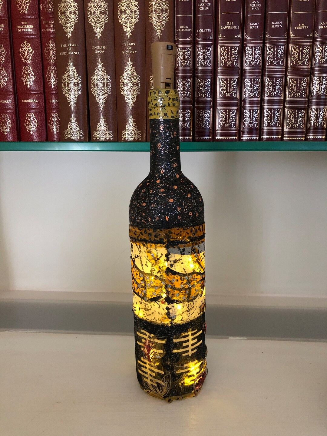 Hand Made Bottle Lamp: LED Bottle Lamp - Etsy