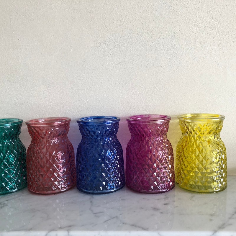 Colored Glass Vases - Etsy