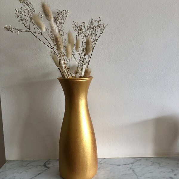 Gold Vase - Etsy