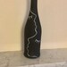 Abstract Art Line Drawing Face hand Painted Bottle Black - Etsy