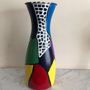 Abstract Art Vasedecorative Vase Colourful Vase - Etsy