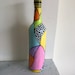 Abstract Art Painted Bottle - Etsy