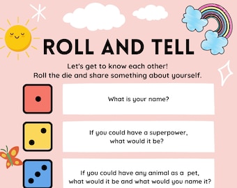Roll the Dice Ice Breaker - Etsy