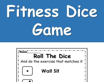 Fitness Exercise Dice - Etsy