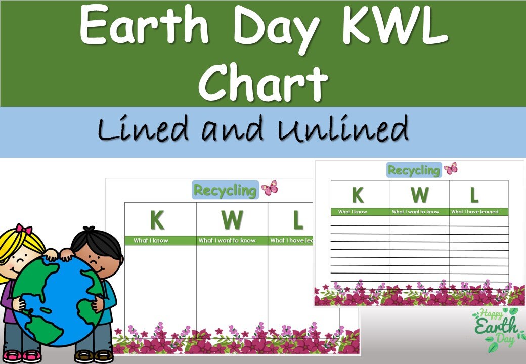 Earth Day KWL Chart Organizer Kindergarten - Etsy