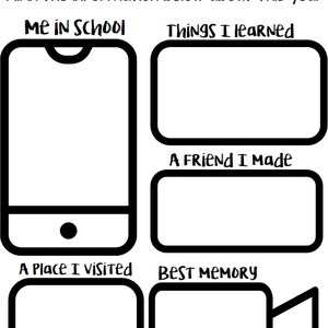 EDITABLE End of Year Reflection Activities Summer Activities | Etsy