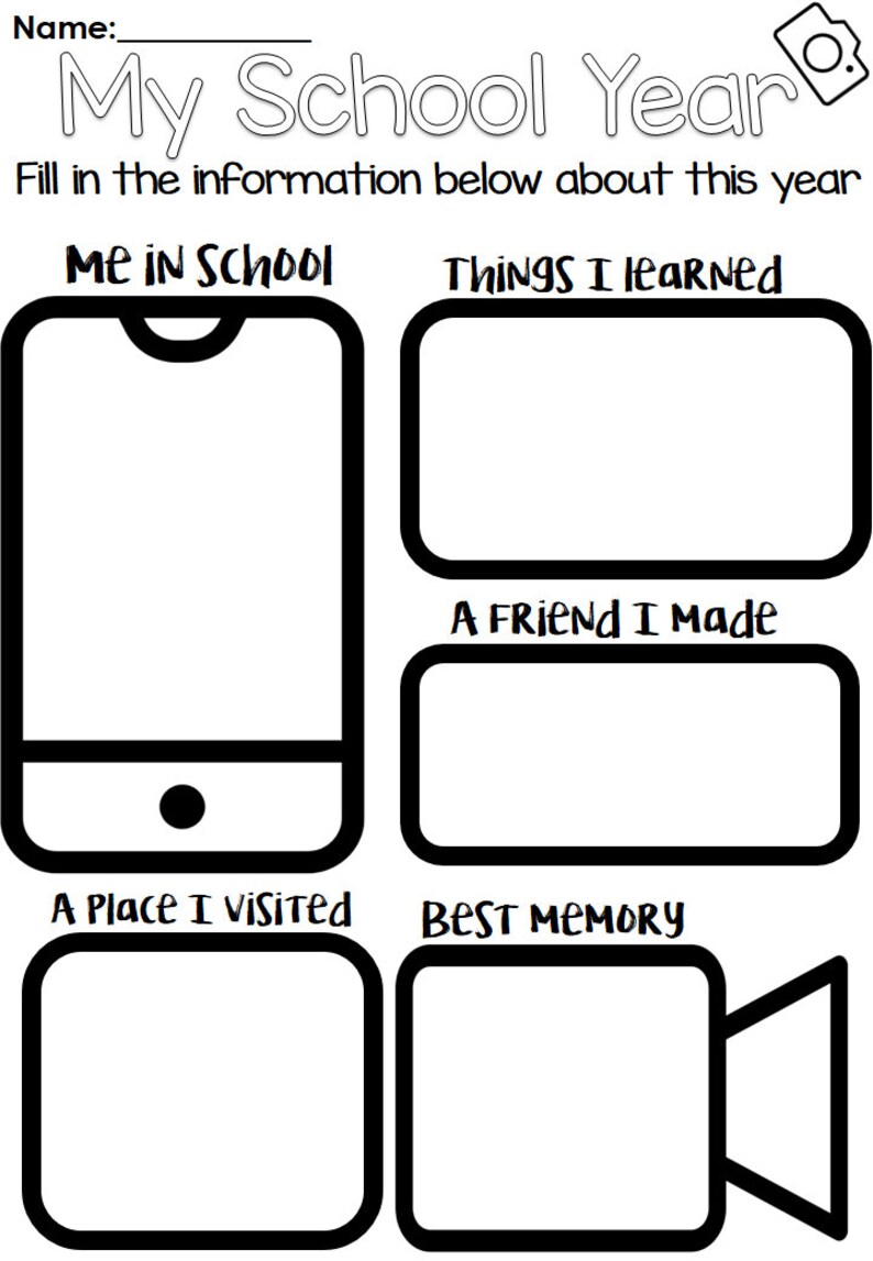 EDITABLE End of Year Reflection Activities Summer Activities Graduation ...