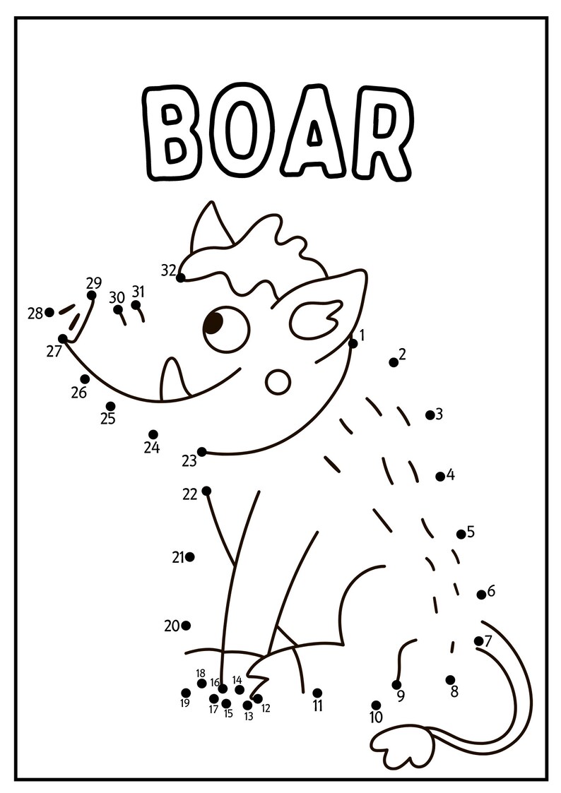 Dot to Dot Summer Coloring Pages Summer Coloring Book End - Etsy