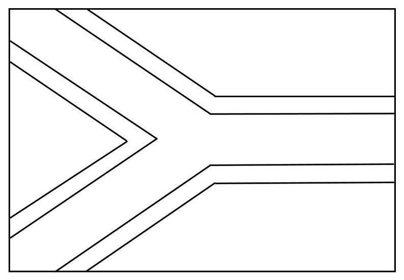 South African Flag to Color Flags Countries - Etsy