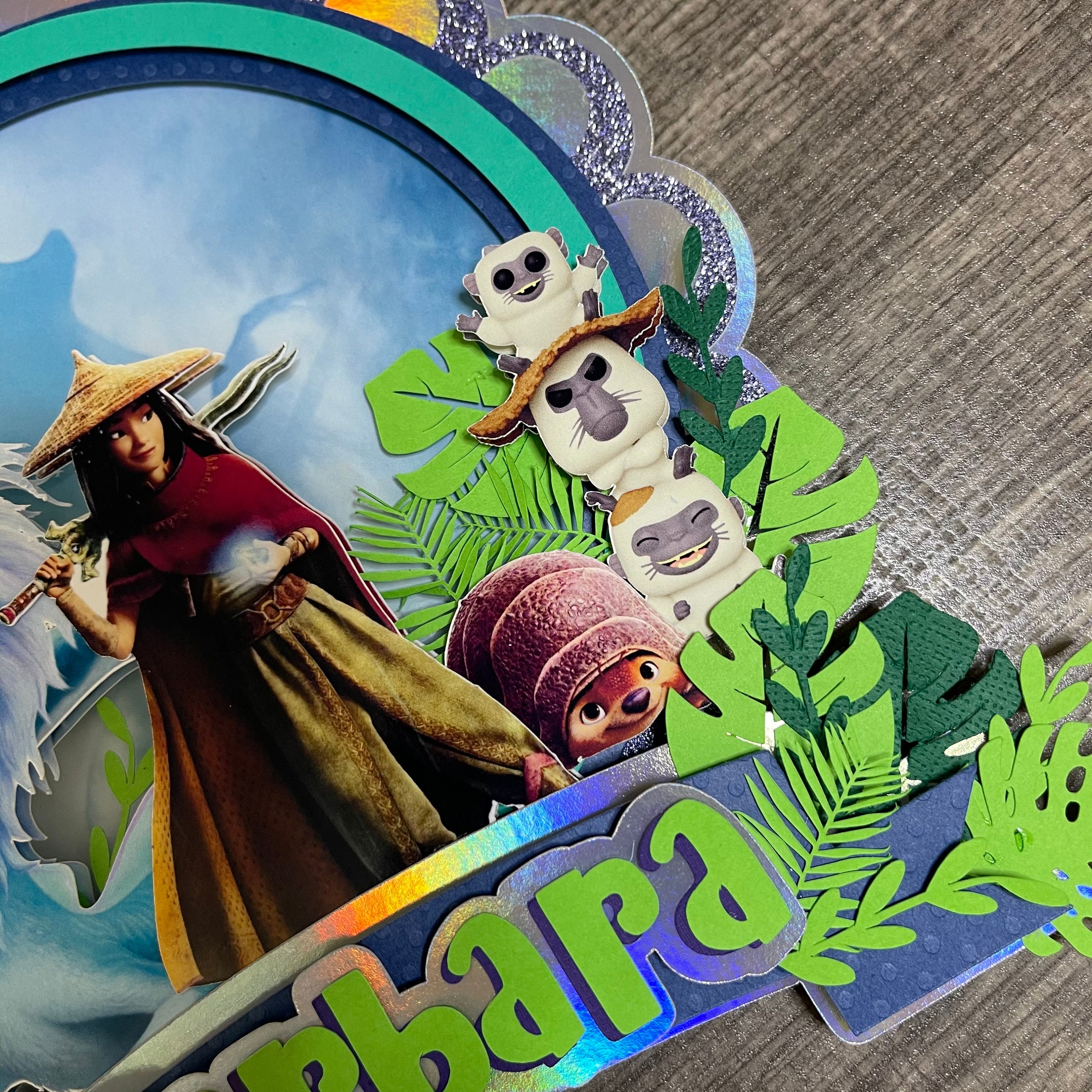 Raya and the Last Dragon Cake Topper Raya Party Decorations - Etsy