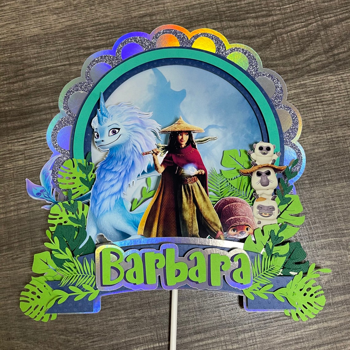 Raya and the Last Dragon Cake Topper Raya Party Decorations - Etsy