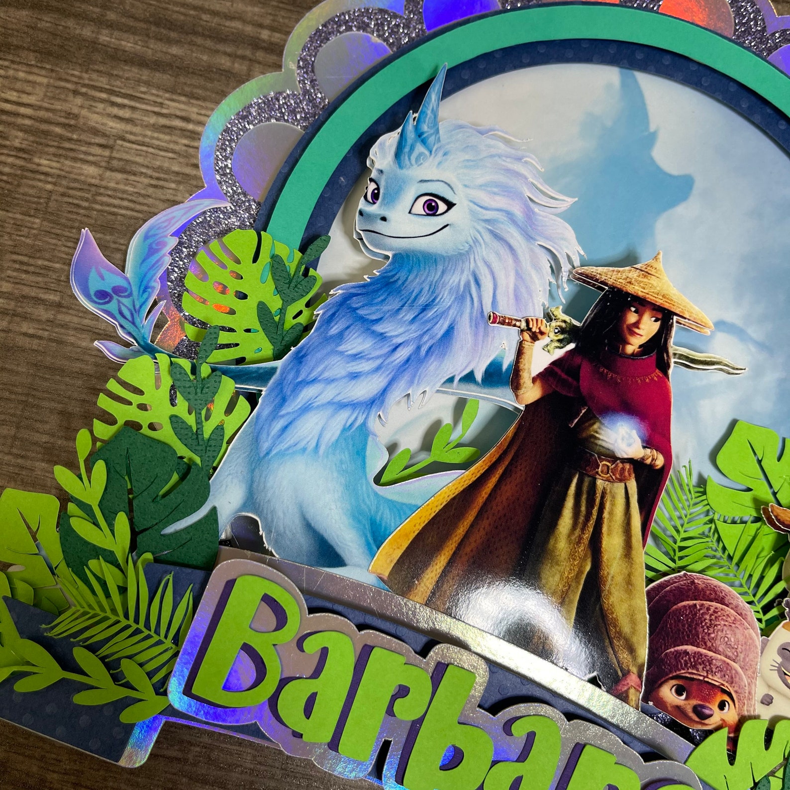 Raya and the Last Dragon Cake Topper Raya Party Decorations - Etsy