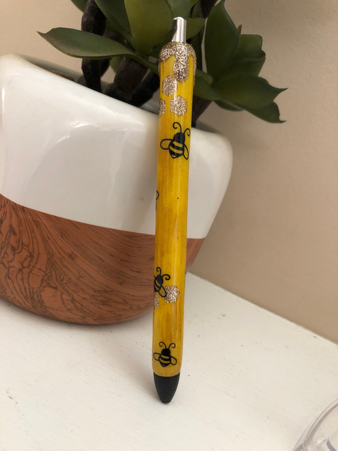 Honey-drip Bee Pen - Etsy
