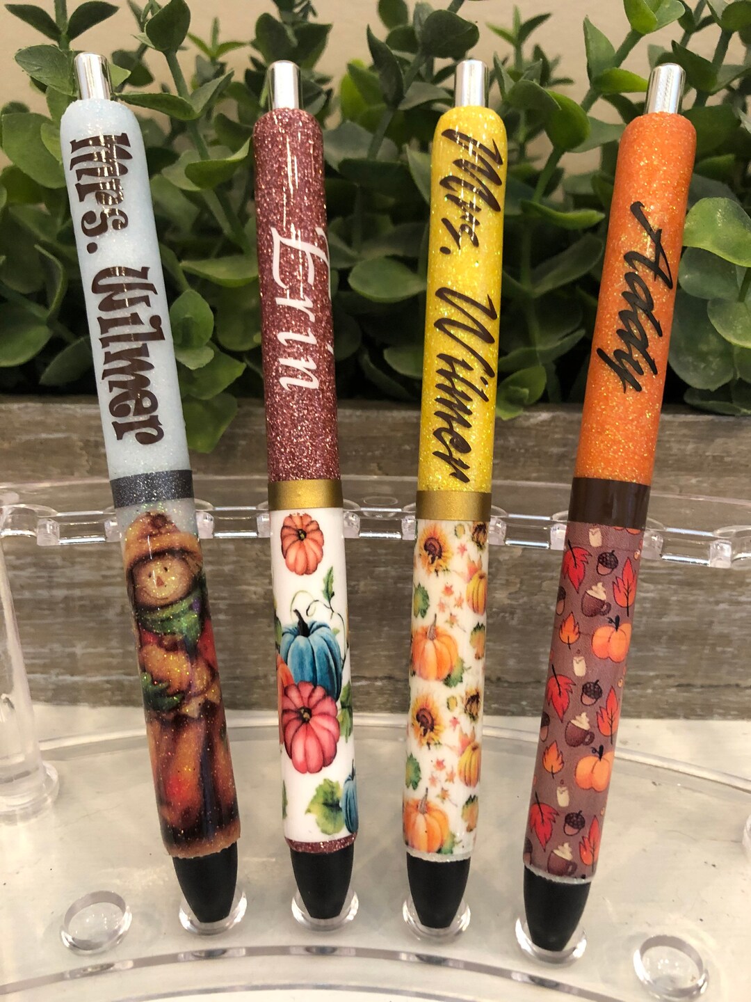 Fall-themed Glitter Pens - Etsy