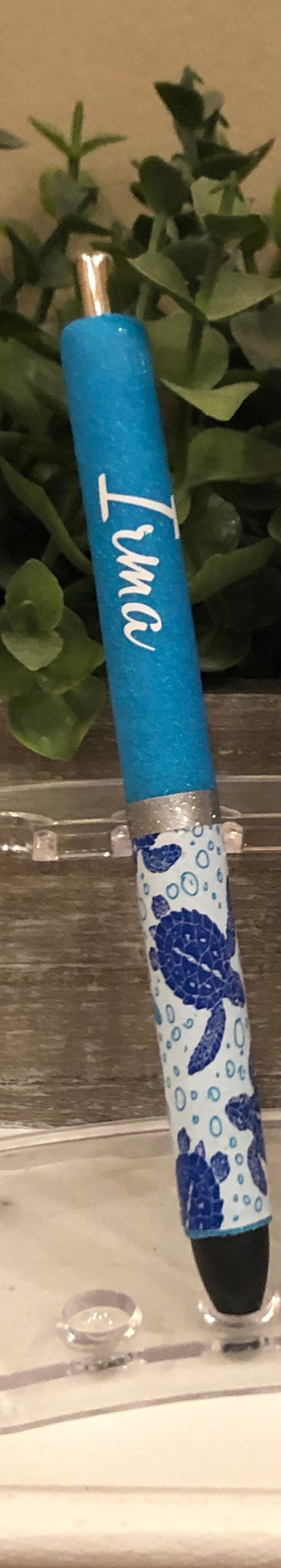 Sea Turtle Refillable Gel Pen - Etsy