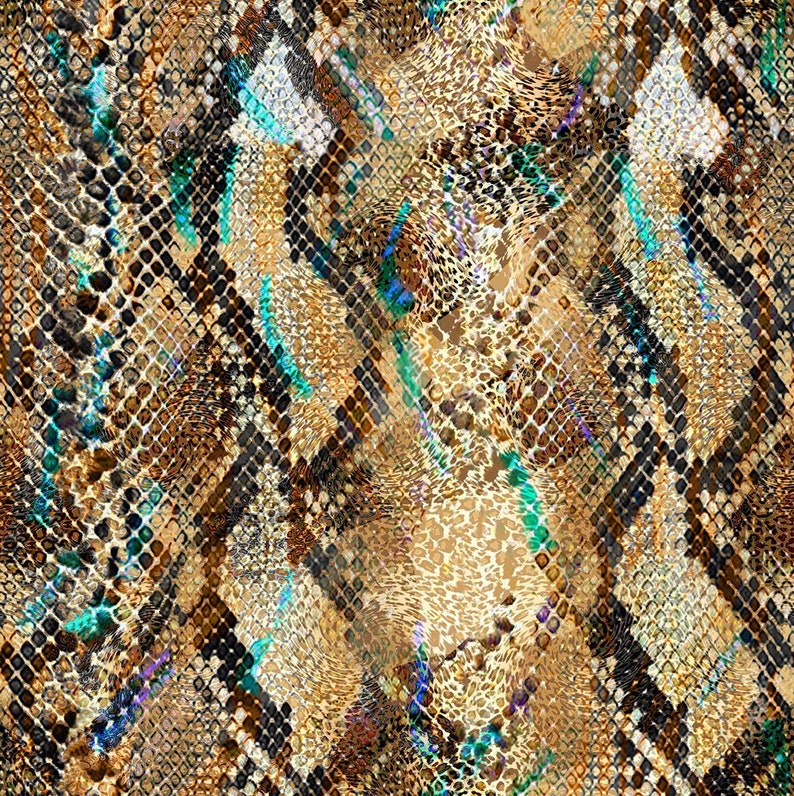 Luxurious Snake Skin Fabric by the Yard for Upholstery & Home Decor, 56 ...