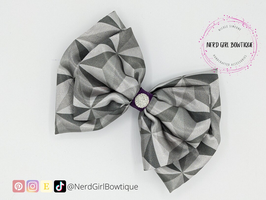 Spaceship Earth Inspired Bow for Disney Bounding, Dapper Day, Epcot ...