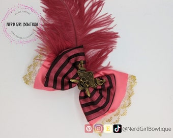 Mickey Pirate Hair Bow Pirates of the Caribbean Hair Bow - Etsy
