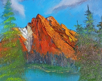 Spring Mountain Original Oil Painting - Etsy