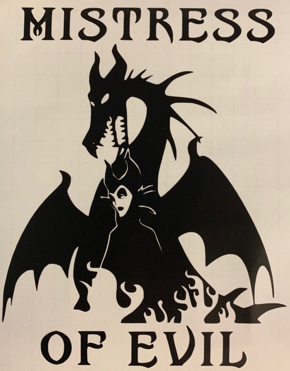 Disney Maleficent Vinyl Decal | Etsy