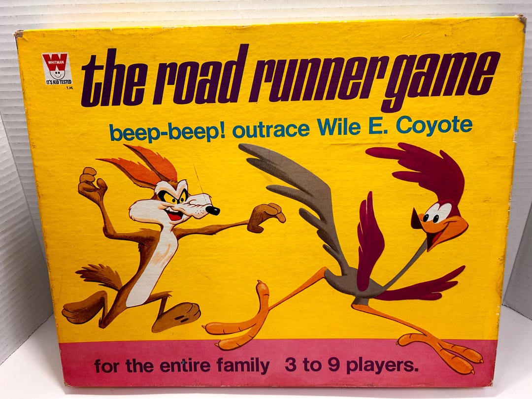 Rare 1969 the Road Runner Game Beep Beep Outrace Wile E. Coyote ...