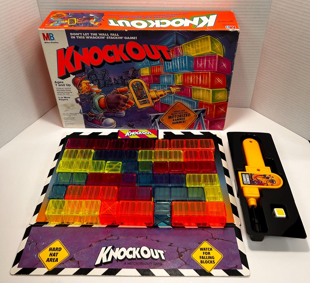 1991 Milton Bradley KNOCKOUT Board Game Complete - Etsy