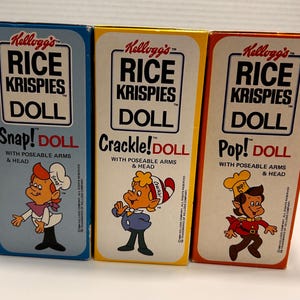 1984 Kelloggs Rice Krispies Snap Crackle Pop Figures in Box - Etsy