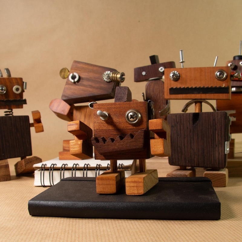 Wood Robot - Etsy