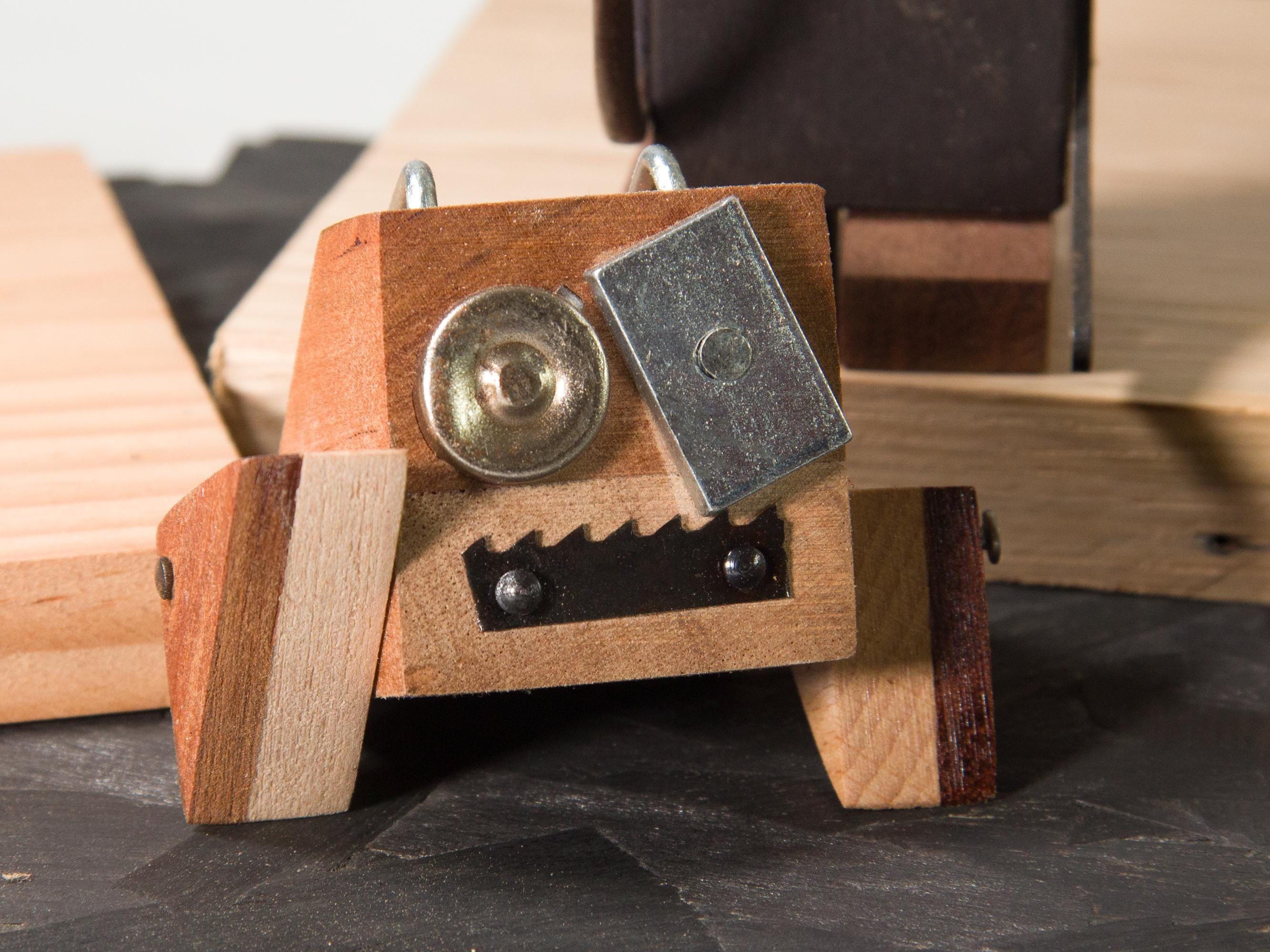Handmade Wooden Robots, Made Out of Reclaimed Wood - Etsy