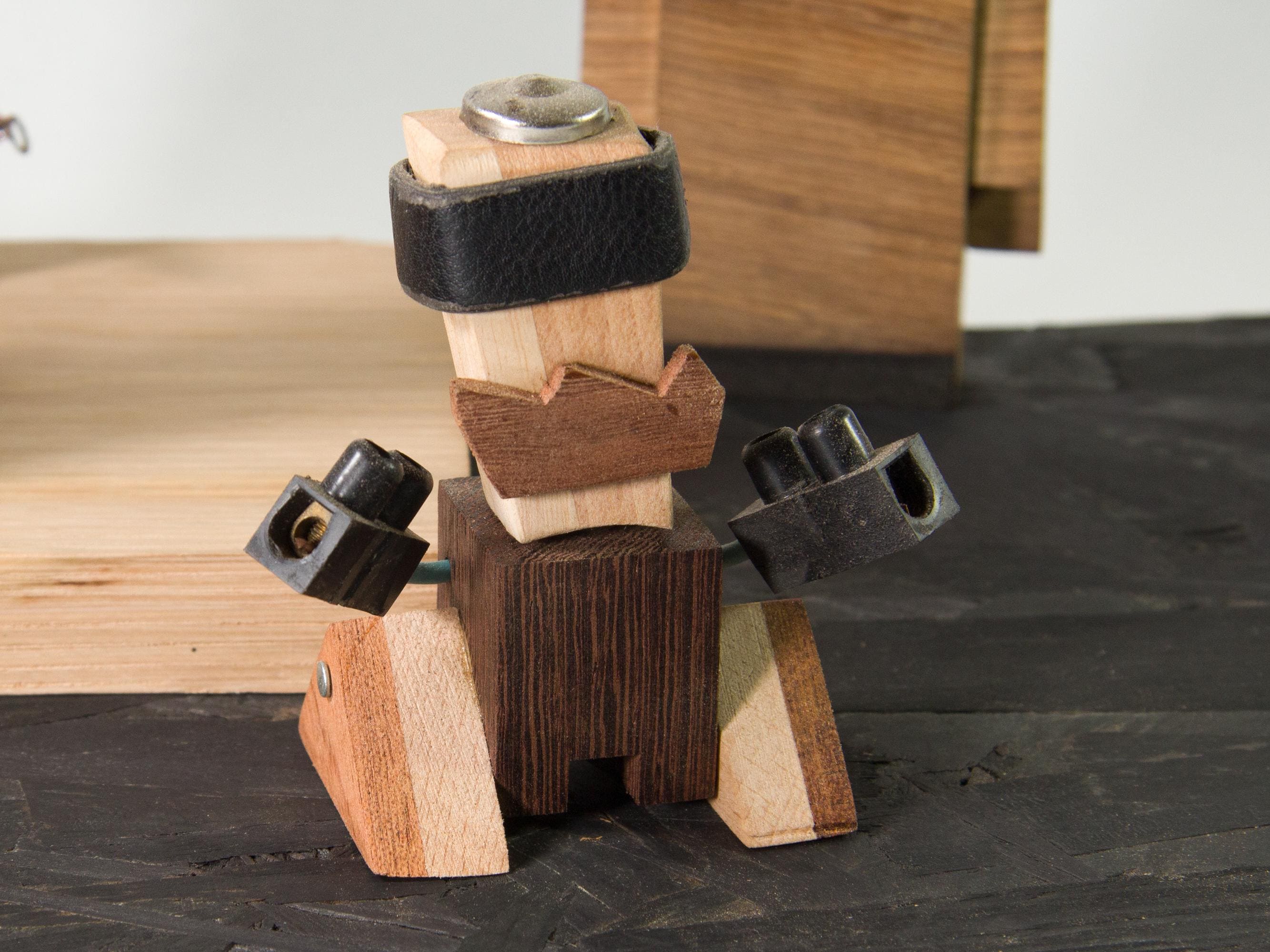 Handmade Wooden Robots, Made Out of Reclaimed Wood - Etsy